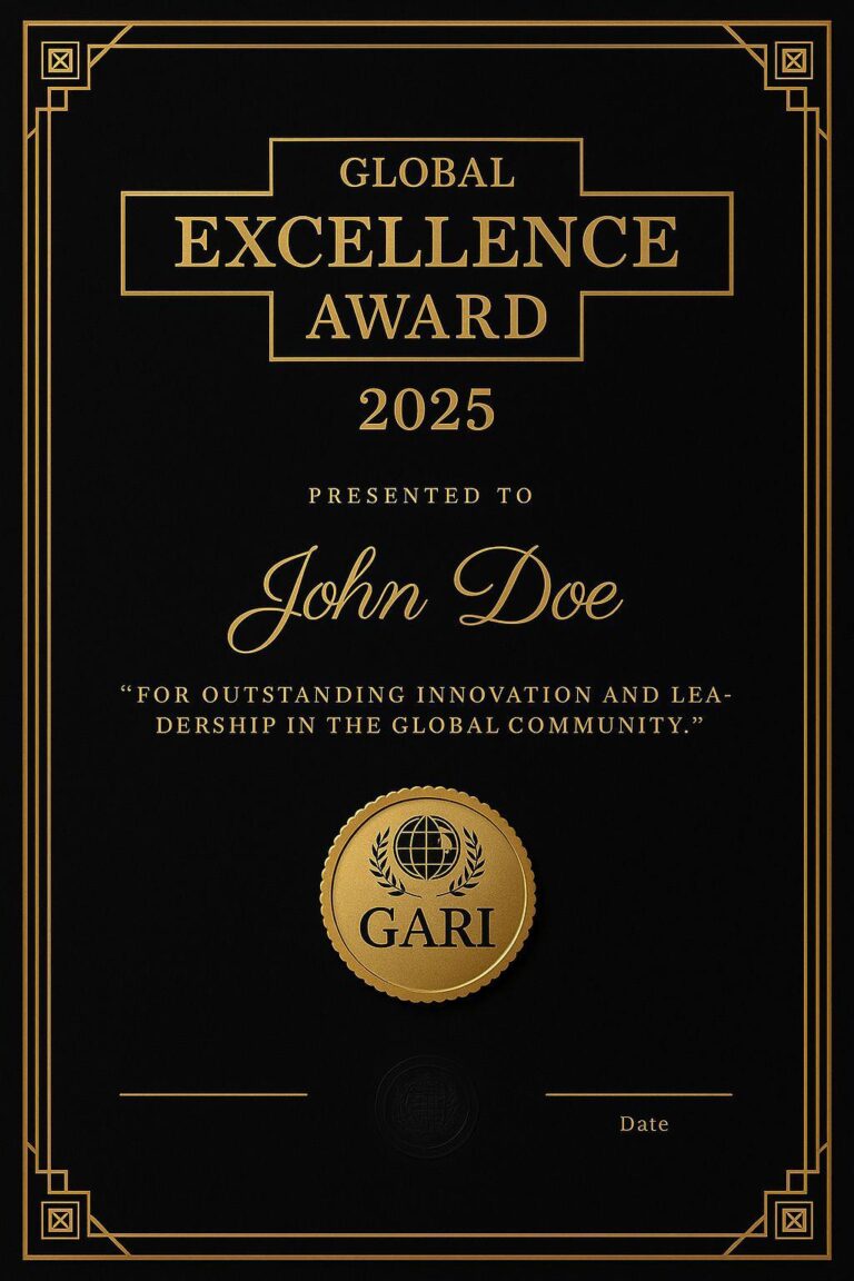 Hall of Fame – Global Excellence Award